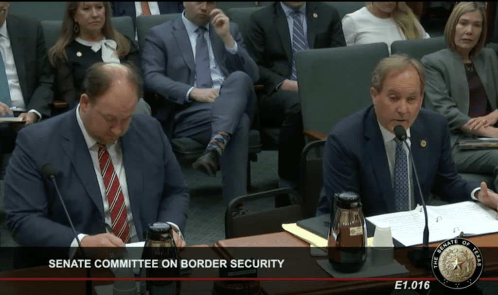 Paxton Talks Border Security at Senate Hearing - Texas Scorecard