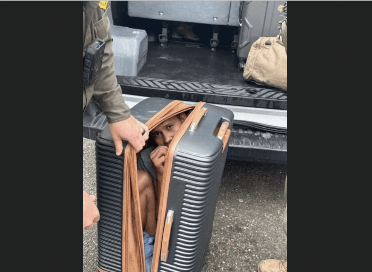 Illegal Alien Found Stuffed Inside Suitcase in Human Smuggling Attempt ...