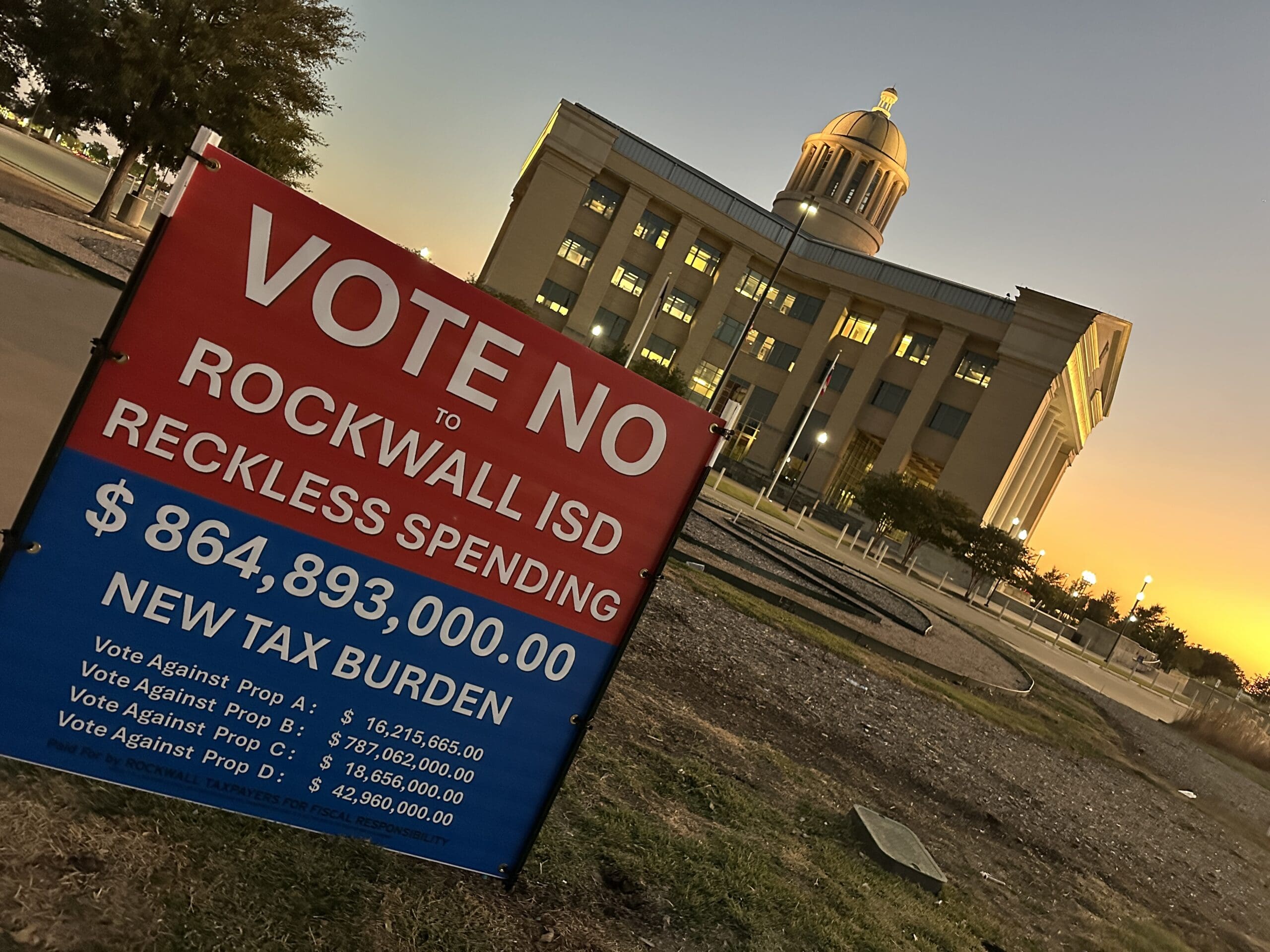Rockwall ISD Residents Voting ‘No’ on Big School Bonds and Tax Increase ...