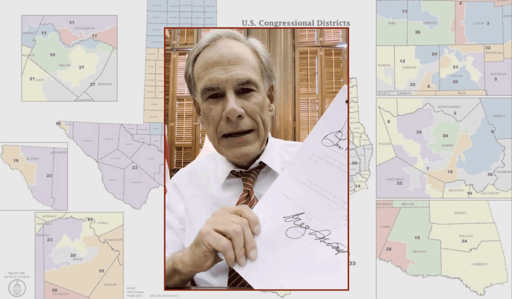 Gov. Abbott Signs ‘Big Beautiful’ Texas Congressional Map Into Law ...